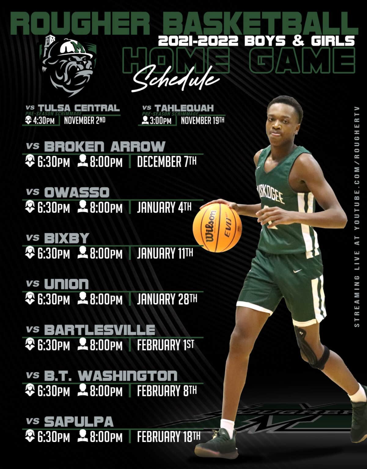 Roughers Prepare to Tip-Off 2021-22 Basketball Season – Muskogee Athletics