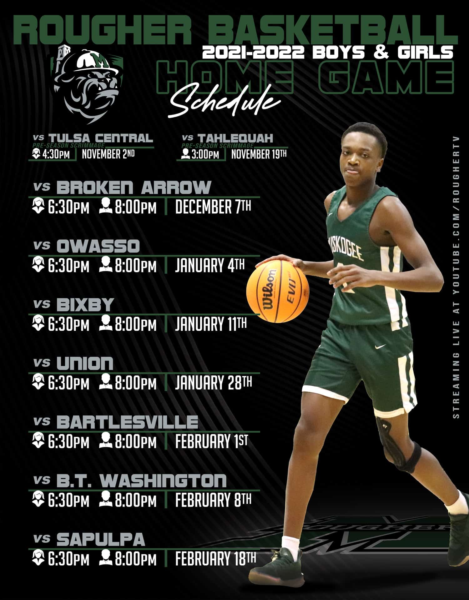 Roughers Prepare to Tip-Off 2021-22 Basketball Season – Muskogee Athletics